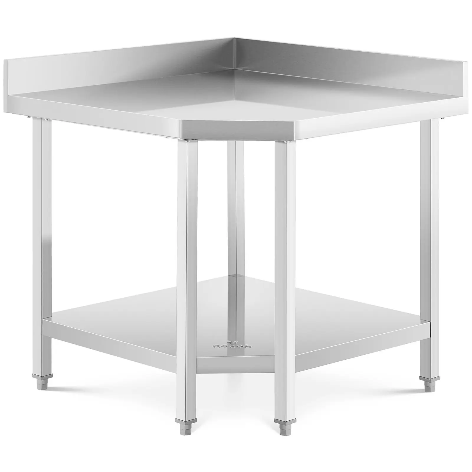 Stainless Steel Corner Table - 90 x 70 cm - 300 kg capacity | dev8 ...