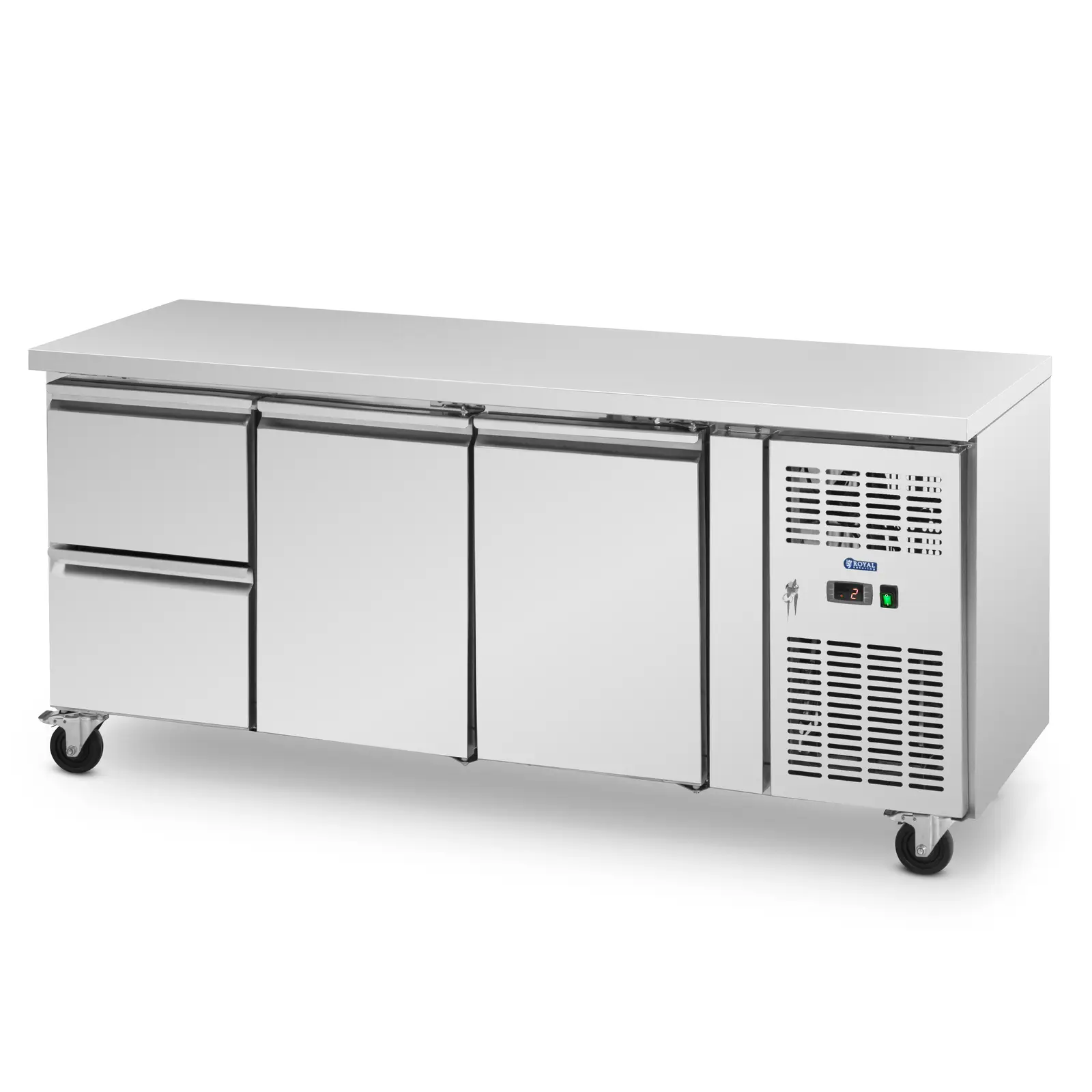 Frigider Saladette mobil - 410 l - 2 compartimente / 2 sertare - 179.5 ...
